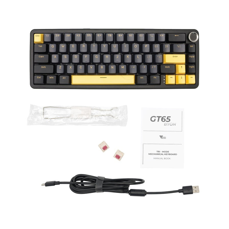 VortexSeries Vortex GT65 / GT-65 Byon 65% Wireless 3in1 Connection Mode ...