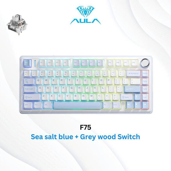 Aula F75 / F-75 Mechanical Keyboard Comics Edition Wireless RGB Backlit ...