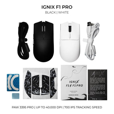 Vortexseries Vortex Ignix F1 / Ignix F1 Pro Wireless Mouse Gaming 3in1 ...