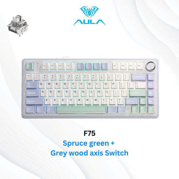 Aula F75 / F-75 Mechanical Keyboard Comics Edition Wireless RGB Backlit ...