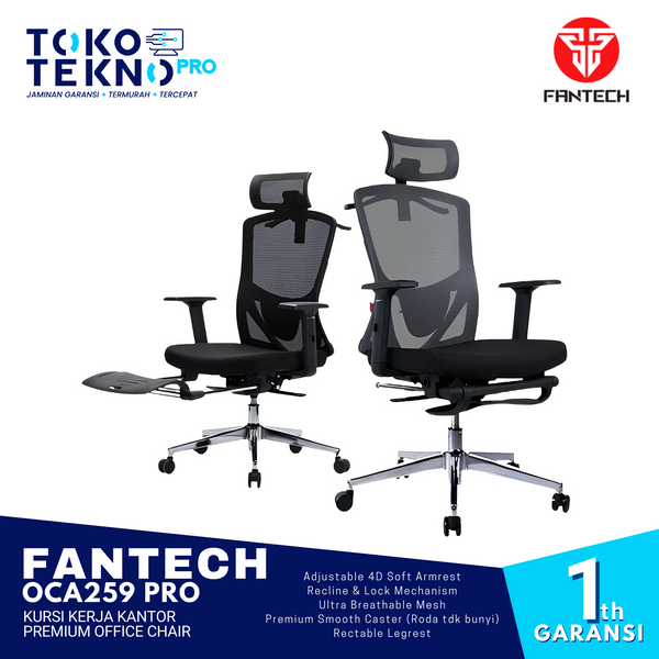 Fantech OCA259 PRO Kursi Kantor Kerja Office Chair - TOKOTEKNO