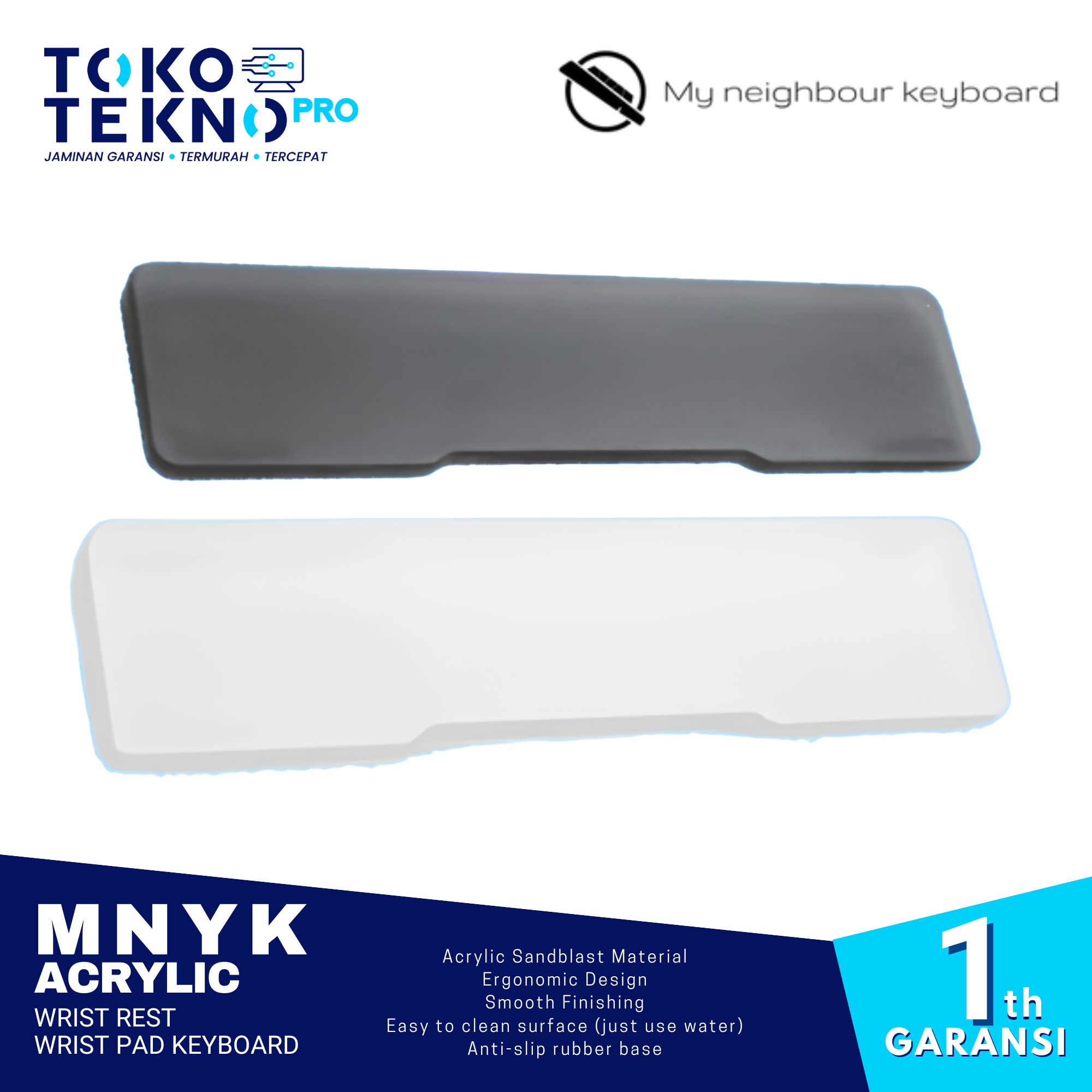 MYNK Acrylic Akrilik Palm Rest / Wrist Rest Akrilik Wrist Pad Keyboard ...