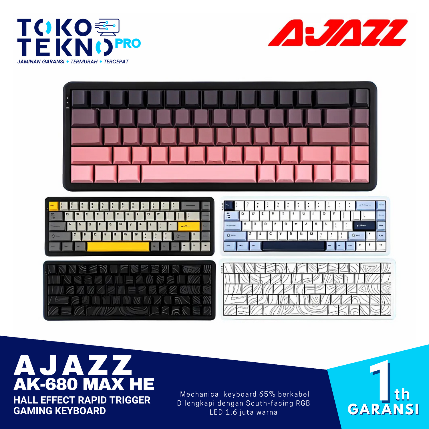 Ajazz AK680 Max / AK-680Max / AK680Max / AK680 MAX HE / AK680 MAX HE SP ...