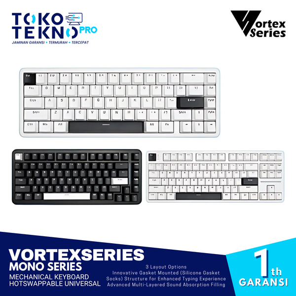 Vortexseries Vortex Mono Series Wired Gasket Mount Mechanical Keyboard ...