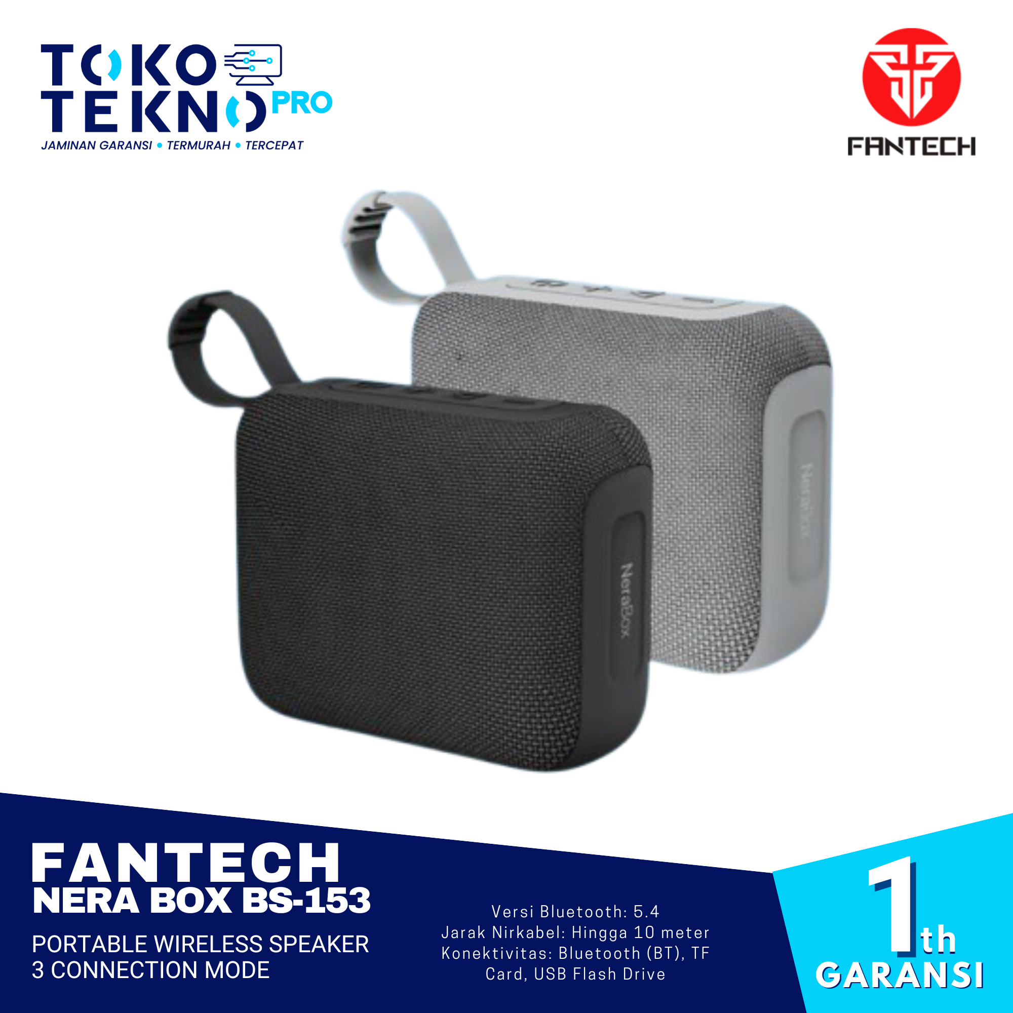 FANTECH NeraBox / Nera Box BS153 / BS-153 Portable Wireless Speaker 3 ...