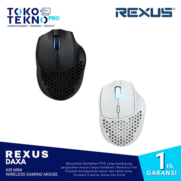 Rexus Daxa Air Mini Wireless Gaming Mouse - TOKOTEKNO