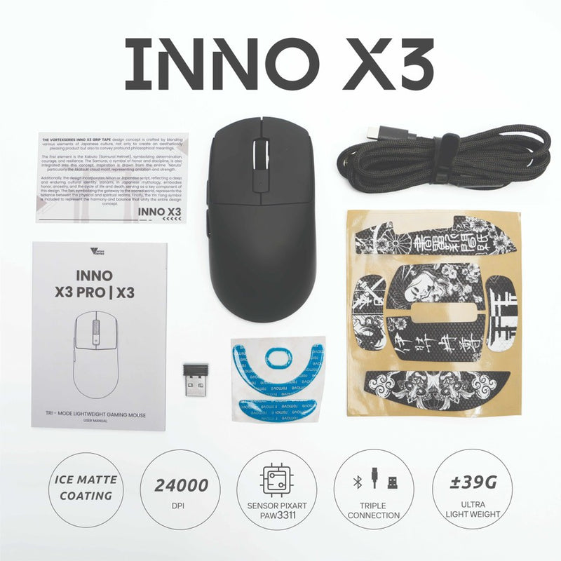 VortexSeries Vortex Inno X3 / Inno X3 Pro Ultra Lightweight Wireless ...