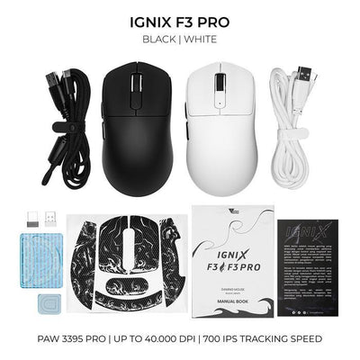 Vortexseries Vortex Ignix F7 / Ignix F7 Pro Wireless Mouse Gaming 3in1 ...